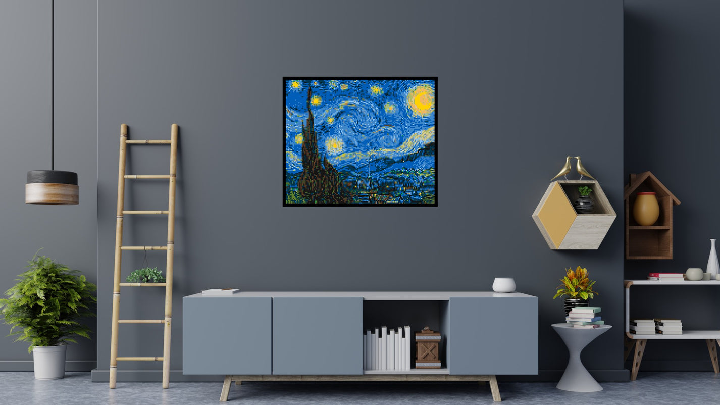 Starry Night by Vincent Van Gogh - Brick Art Mosaic Kit – Brick Me