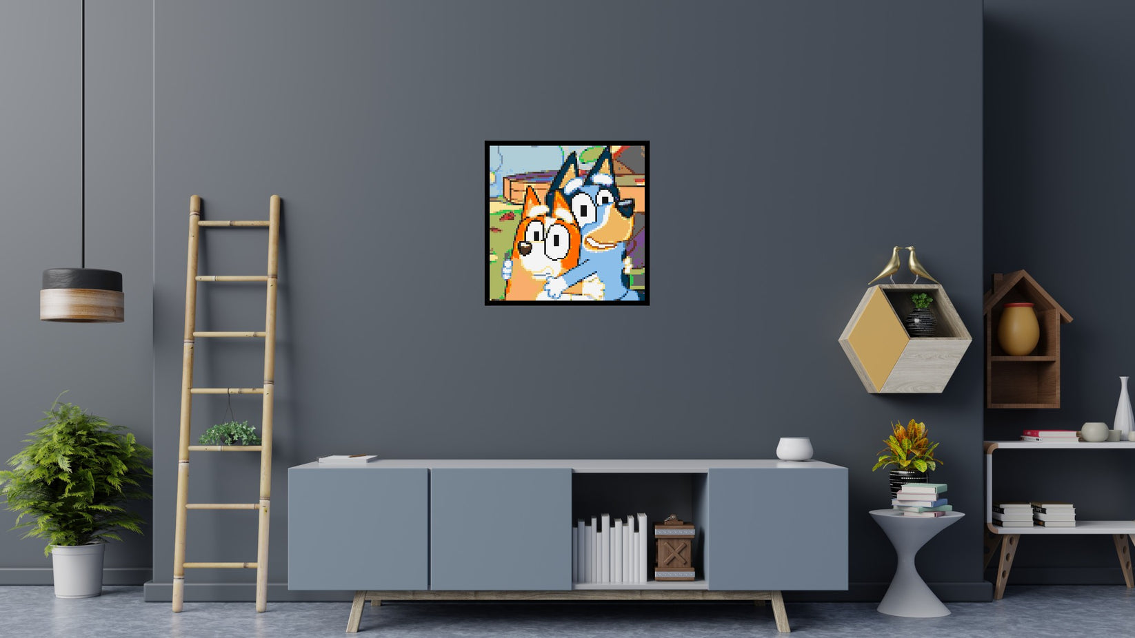 Shop Bluey & Bingo Pixel Art - Brick Art Mosaic Kit – Brick Me